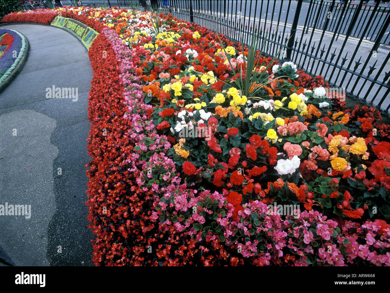 Flower border Princes Street Gardens Edinburgh Scotland Stock Photo - Alamy