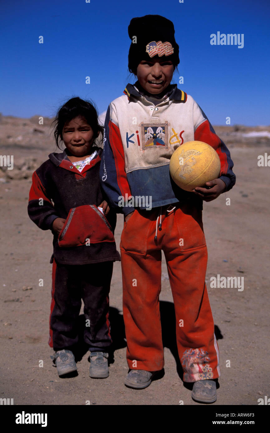 little native bolivian children at salar de uyuni Stock Photo - Alamy