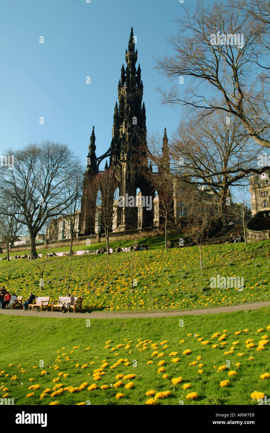 Scott Monument Edinburgh Scotland Stock Photo - Alamy