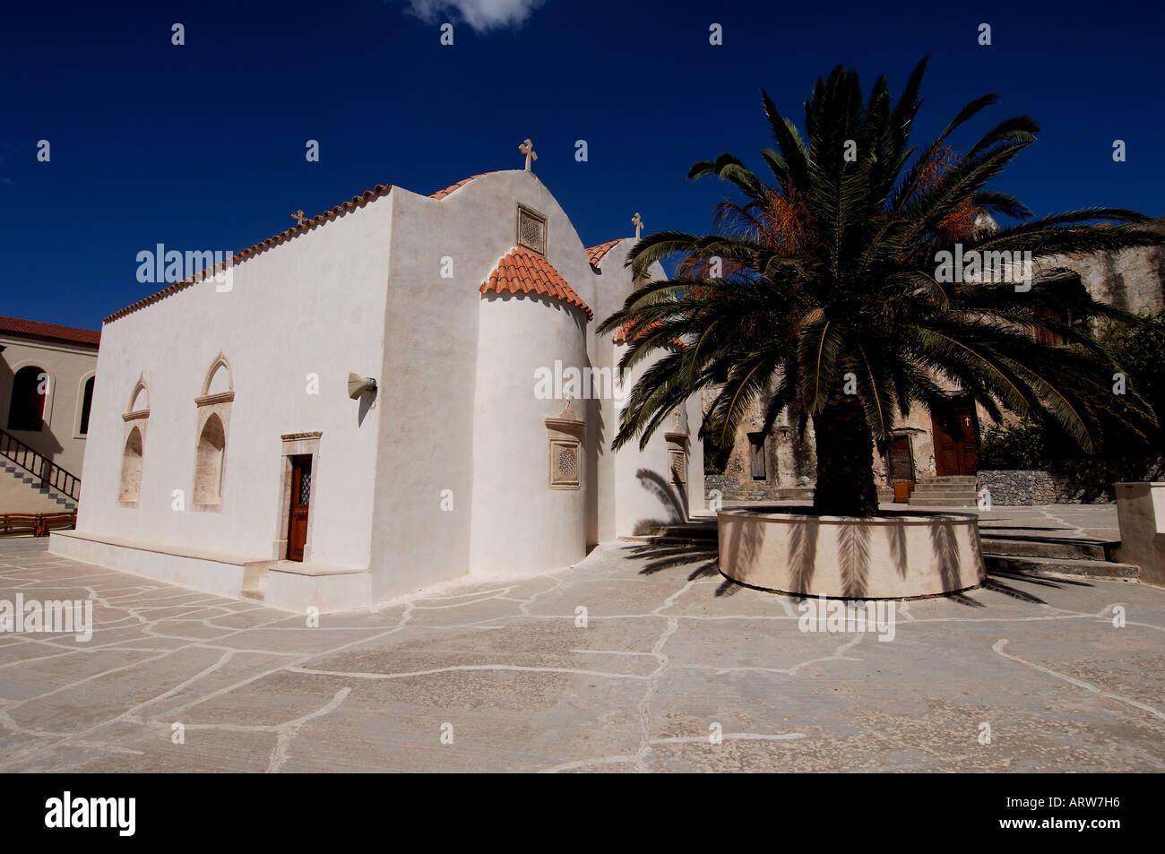 Crete Moni Preveli the greek orthodox monastery Stock Photo - Alamy