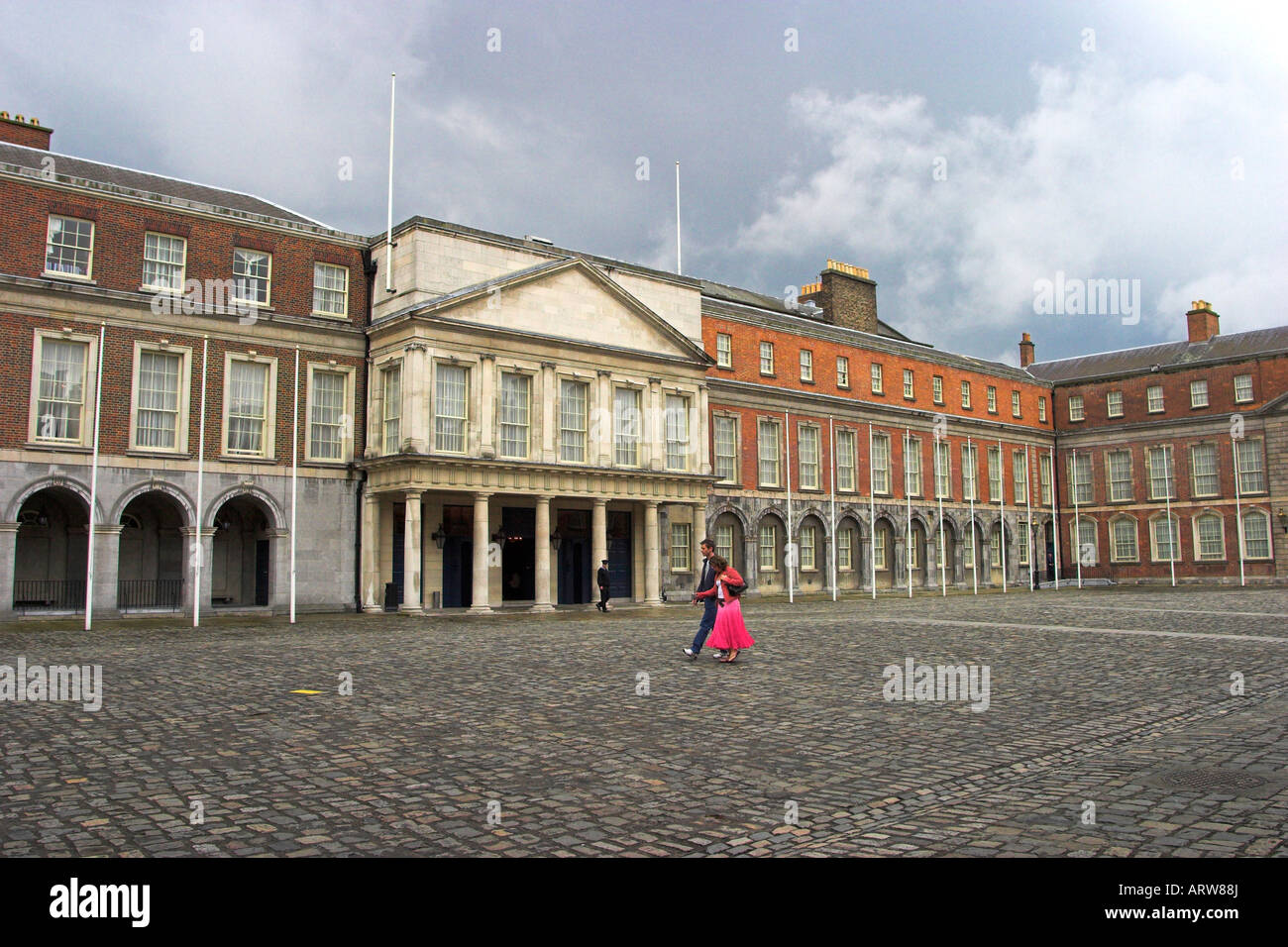 The Great Courtyard or Upper Castle Yard, Dublin Castle. Dublin, County ...