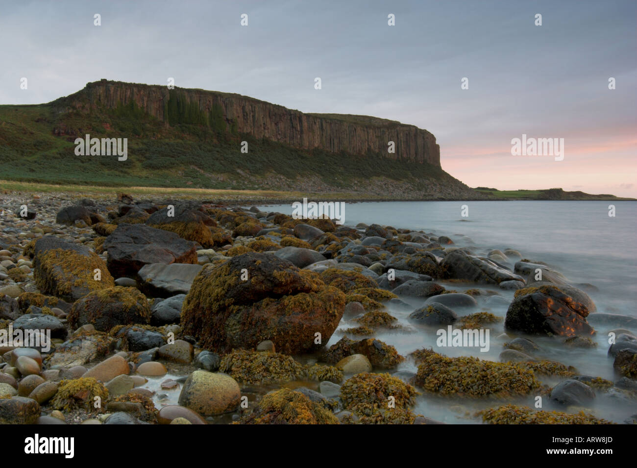 landscape photo of cliffs and rocky coast at Drumadoon Point on the ...