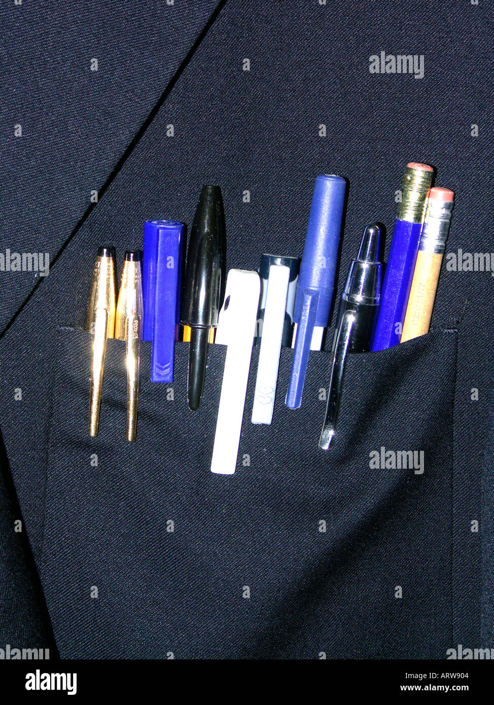 Pens in pocket hi-res stock photography and images - Alamy