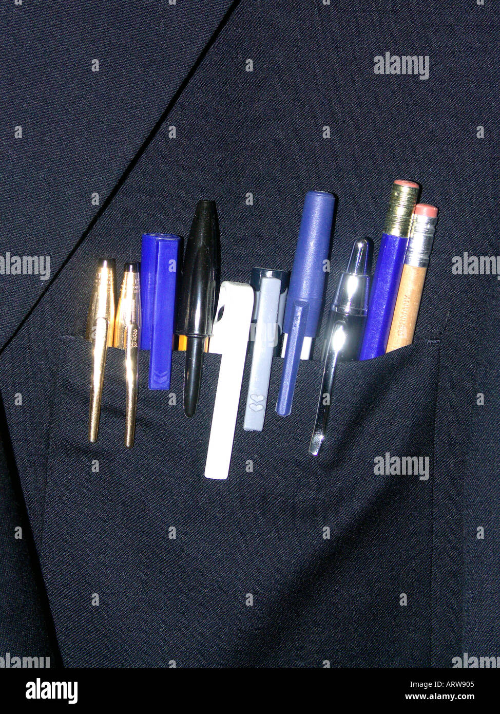 Pens in pocket hi-res stock photography and images - Alamy