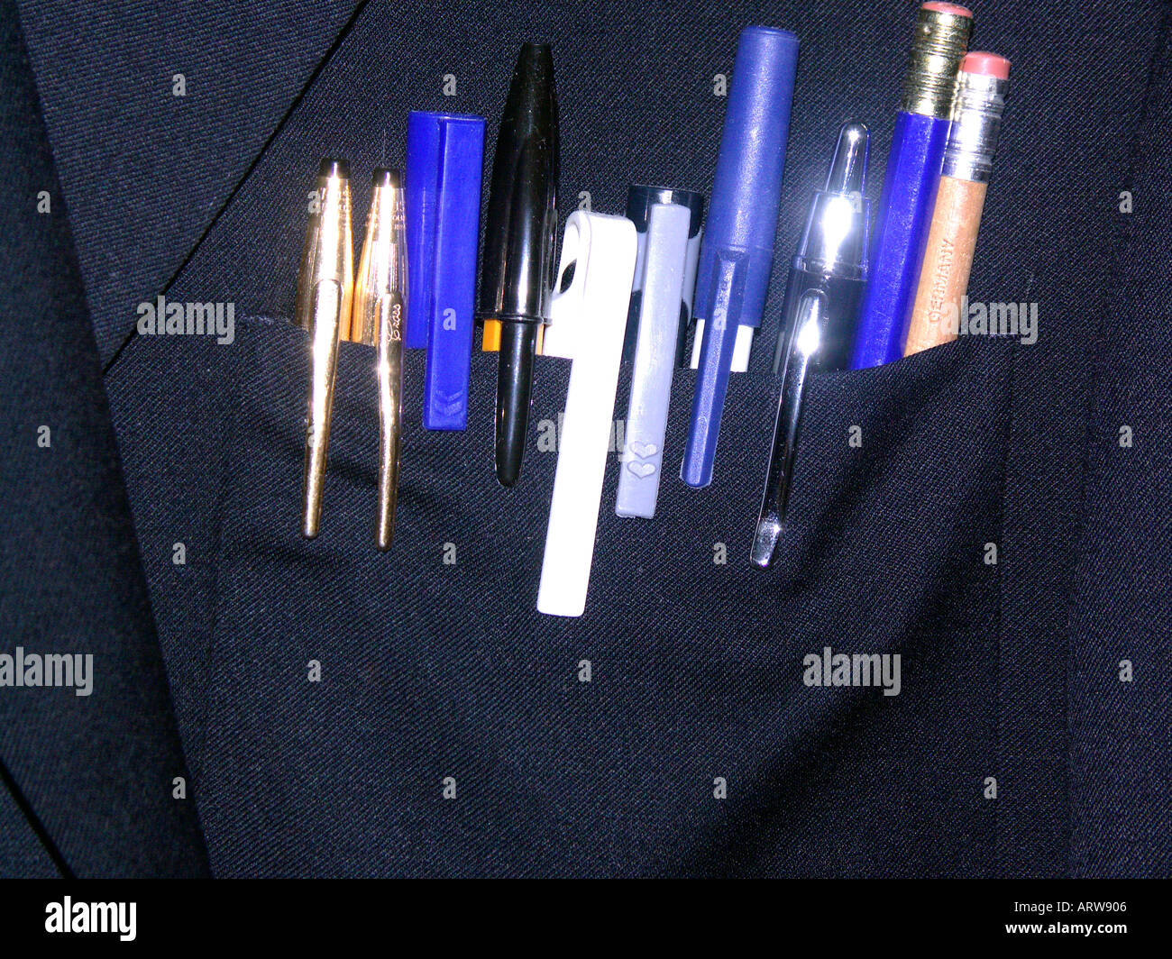 Pens in pocket hi-res stock photography and images - Alamy