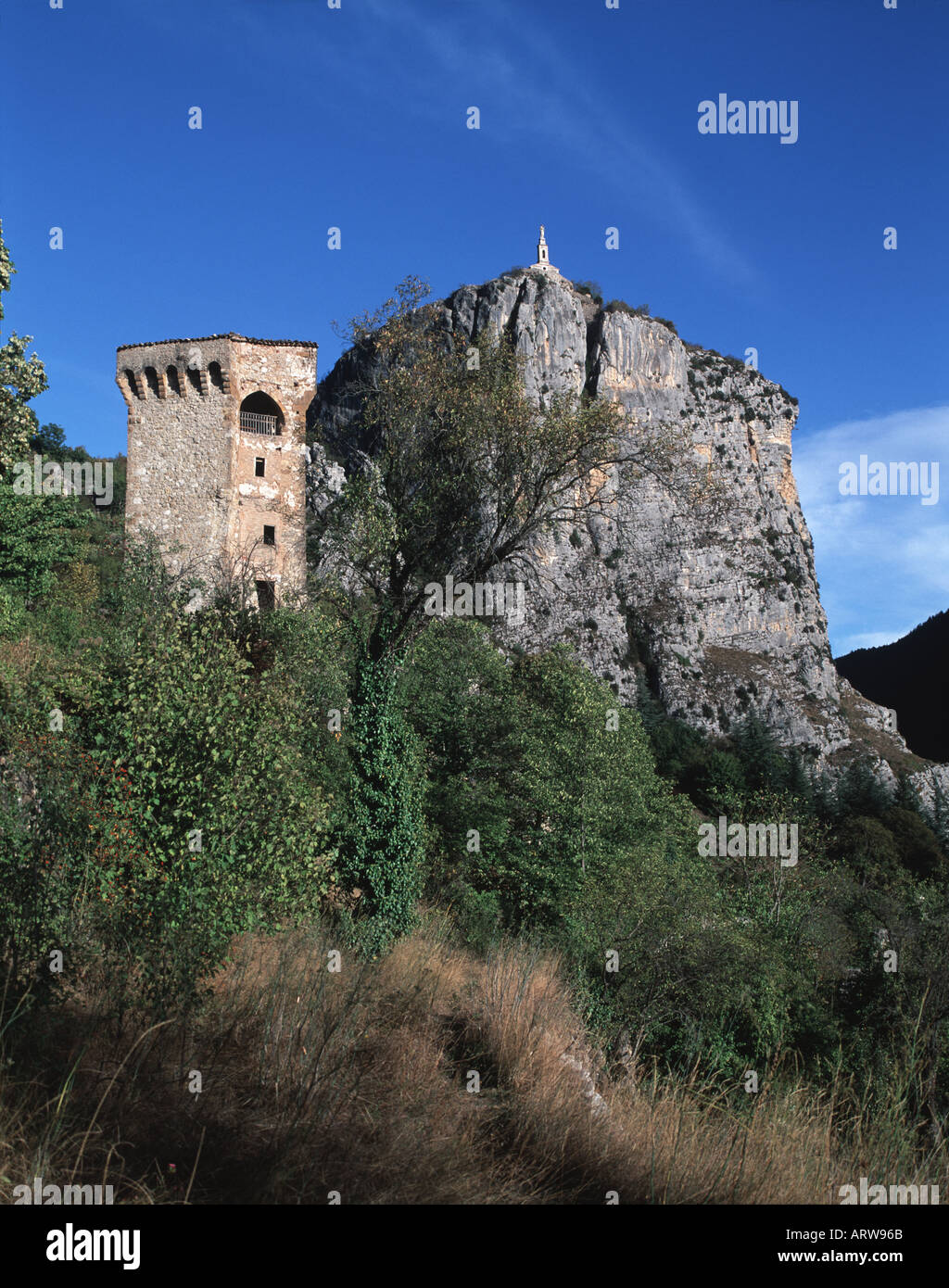 The Tour Pentagonale at Castellane Stock Photo - Alamy