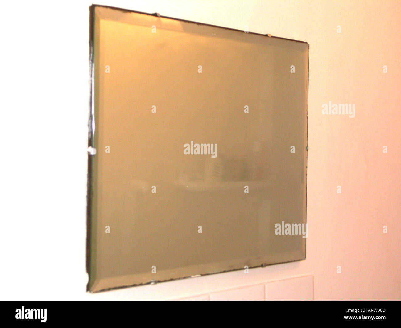 Steamed Bathroom Mirror Stock Photo - Alamy