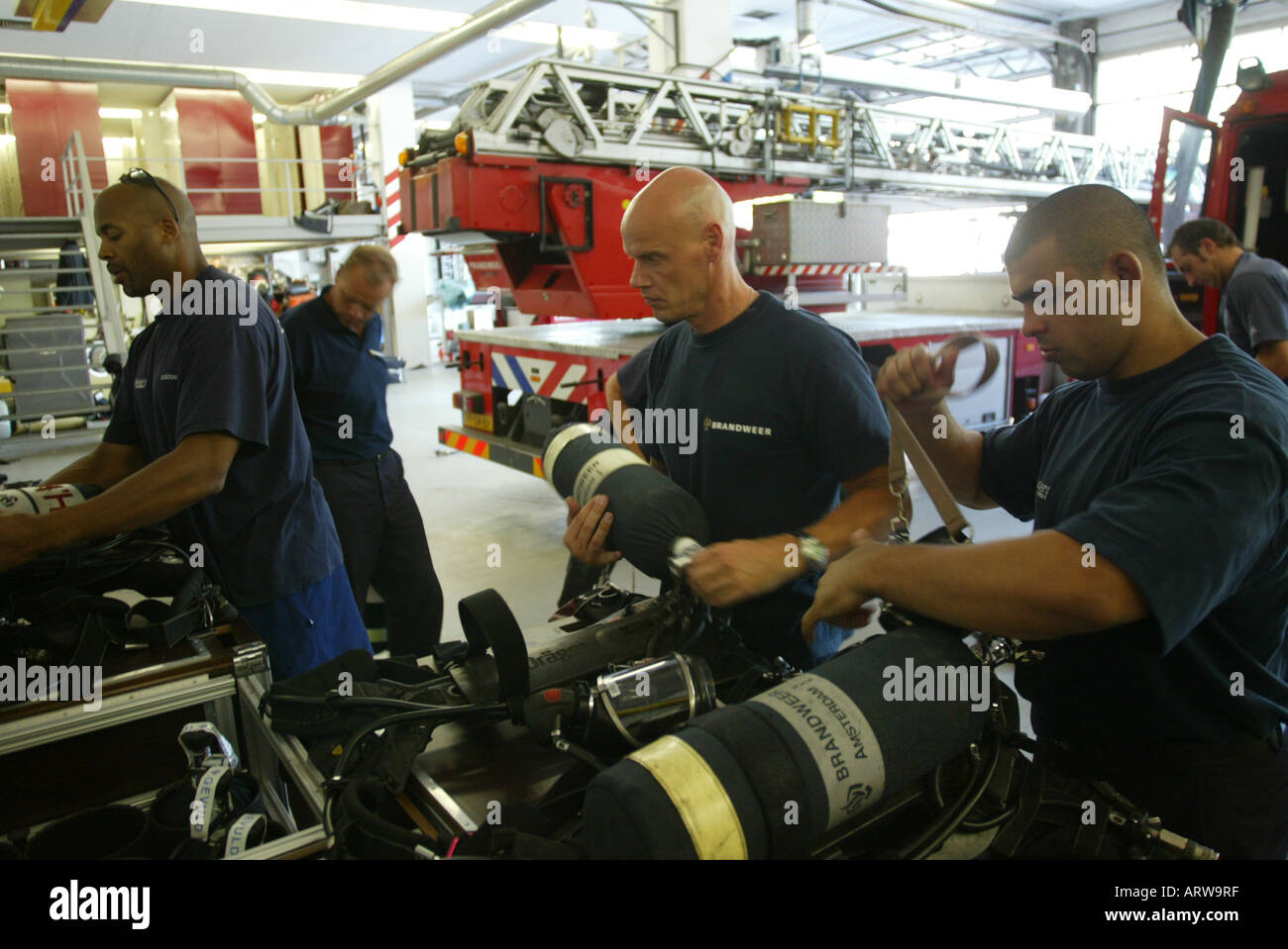 Fire station interior hi-res stock photography and images - Alamy