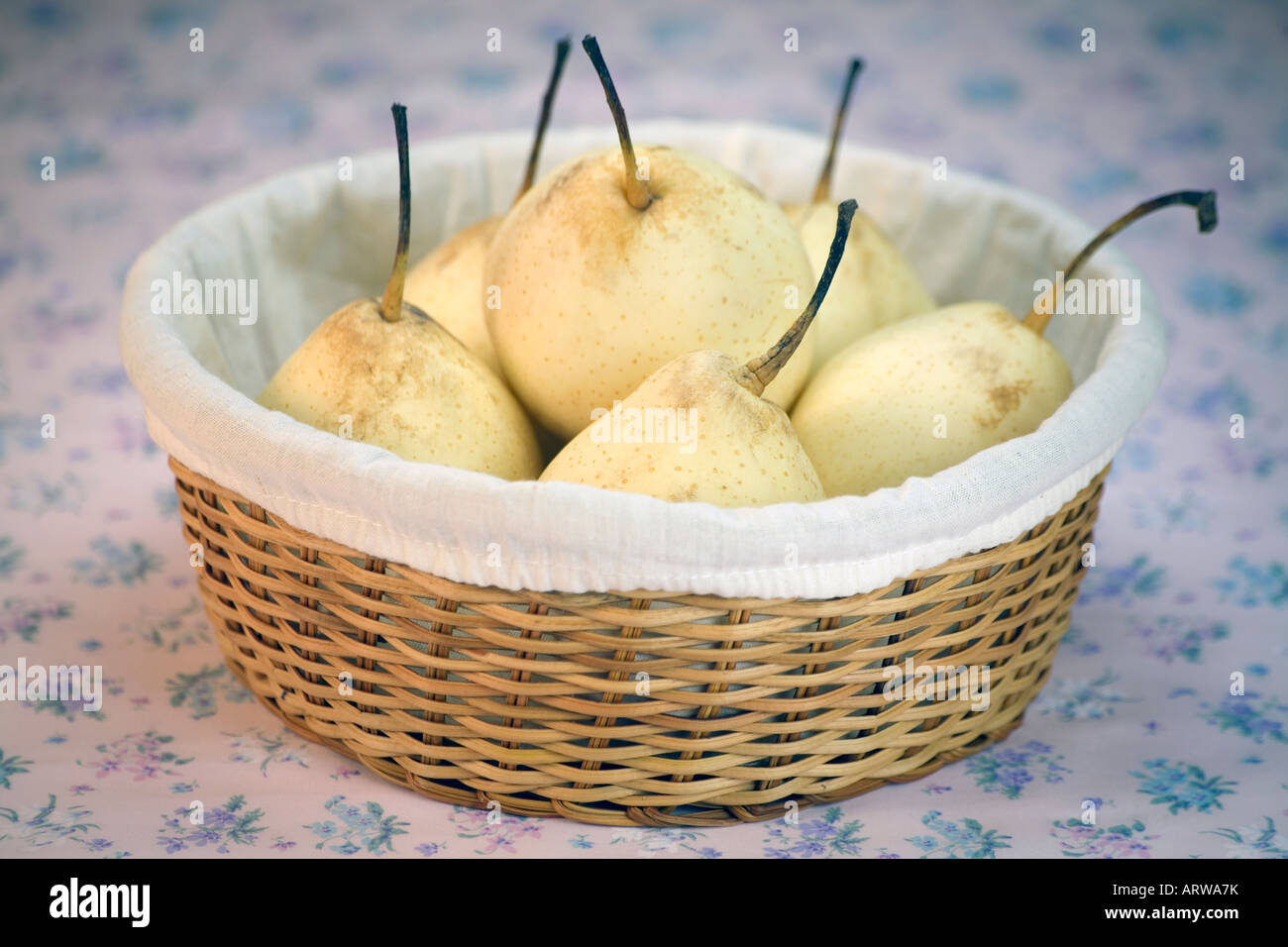 Pears round basket hi-res stock photography and images - Alamy