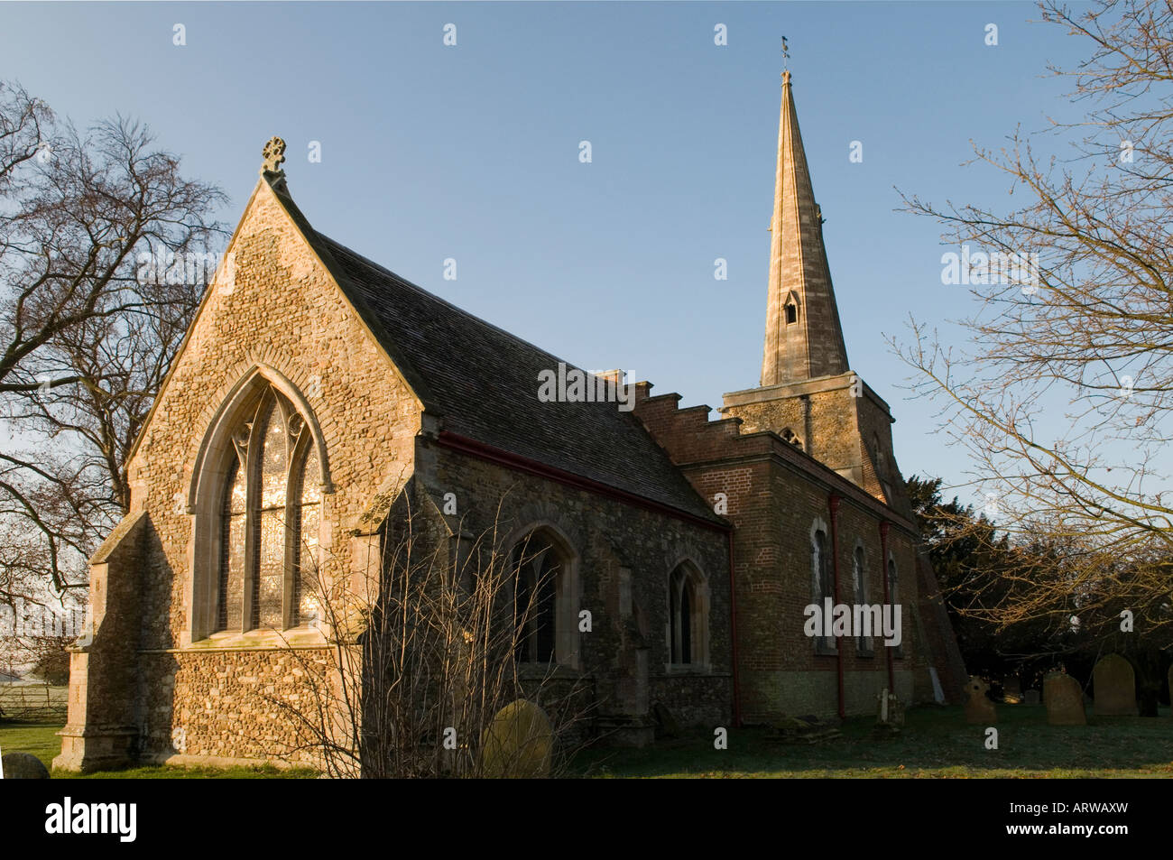 St Marys Church Conington Cambridgeshire England Stock Photo - Alamy
