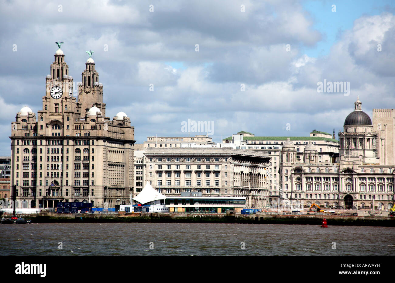 Three Graces on Liverpool waterfront Stock Photo - Alamy
