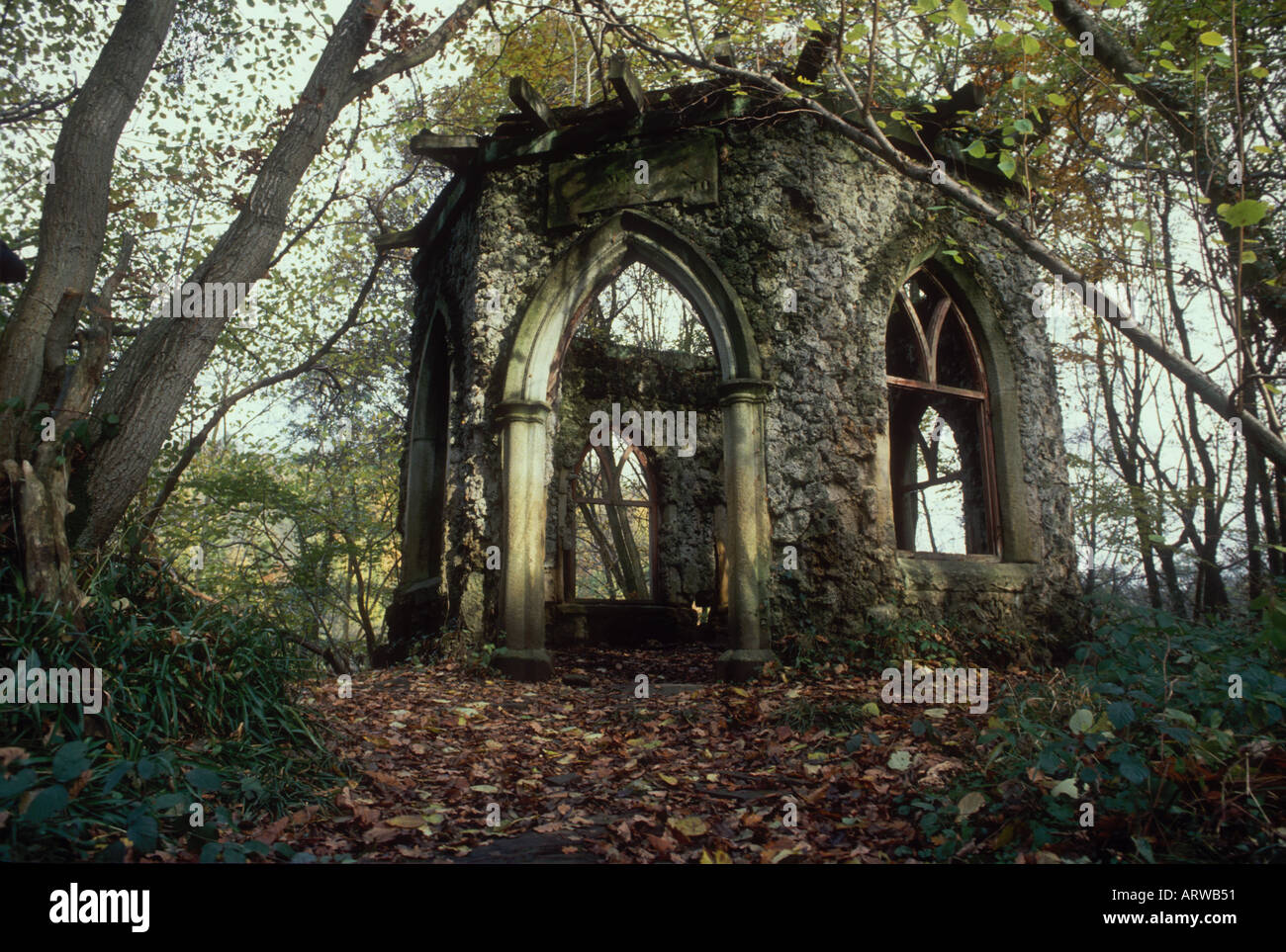 Fisher s Hall an octagonal Gothic folly of 1750 in Hackfall Woods on ...