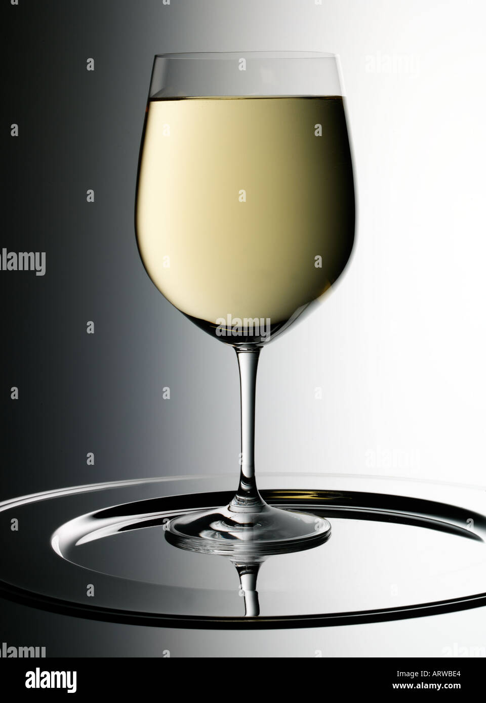 GLASS OF WHITE WINE Stock Photo - Alamy