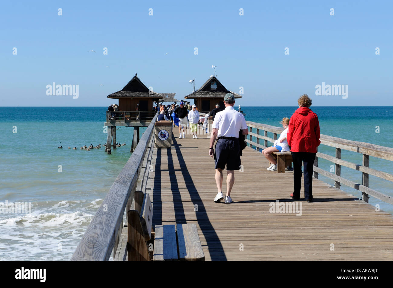 The famous Naples Florida Pier Stock Photo - Alamy