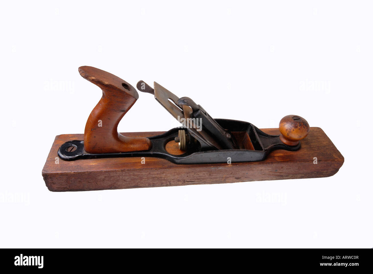 Antique Wood plane on White background Stock Photo - Alamy