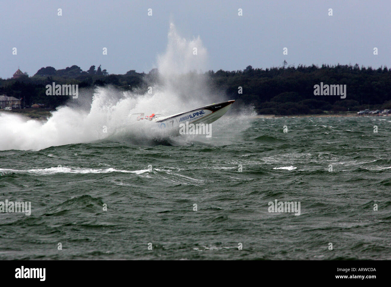 Boat choppy water hi-res stock photography and images - Alamy