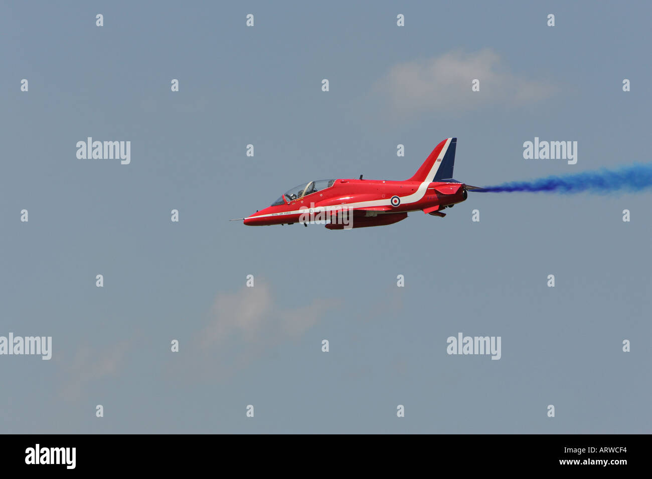 Red Arrow at the 2004 Farnborough Air Show Stock Photo - Alamy
