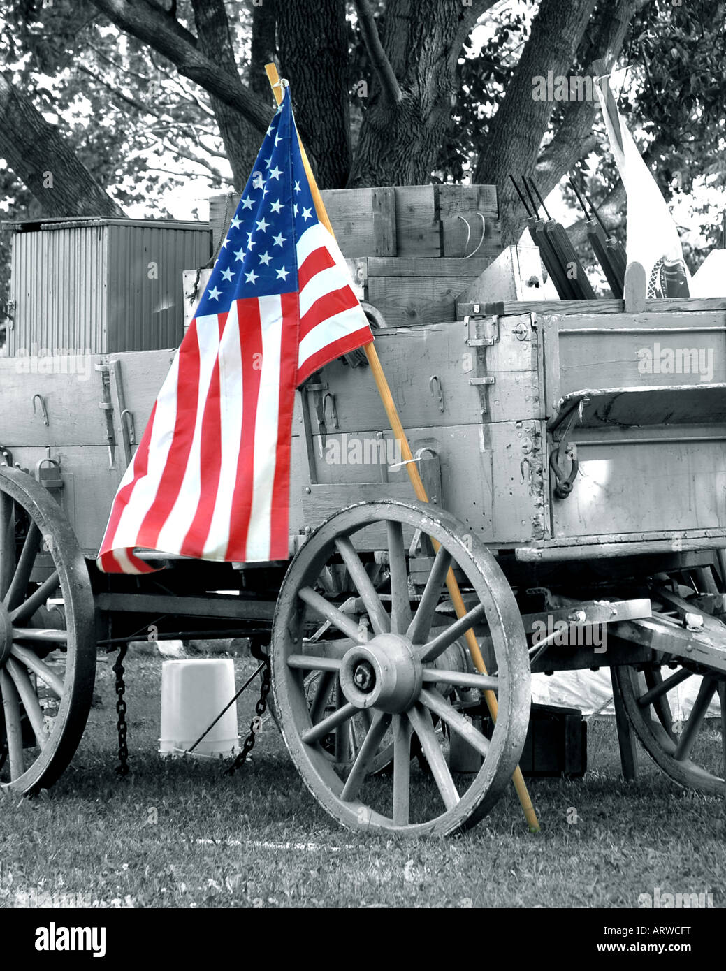 Civil war wagon hi-res stock photography and images - Alamy