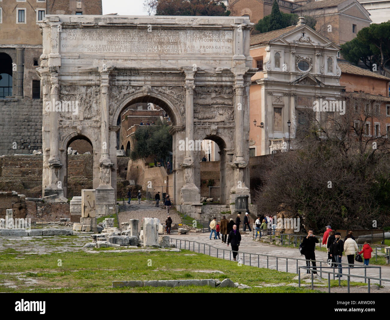 The Forum Romanum is the main historic site of the Roman empire and ...