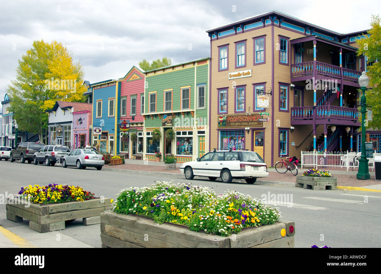 Main street in Crested Butte Colorado USA Stock Photo - Alamy