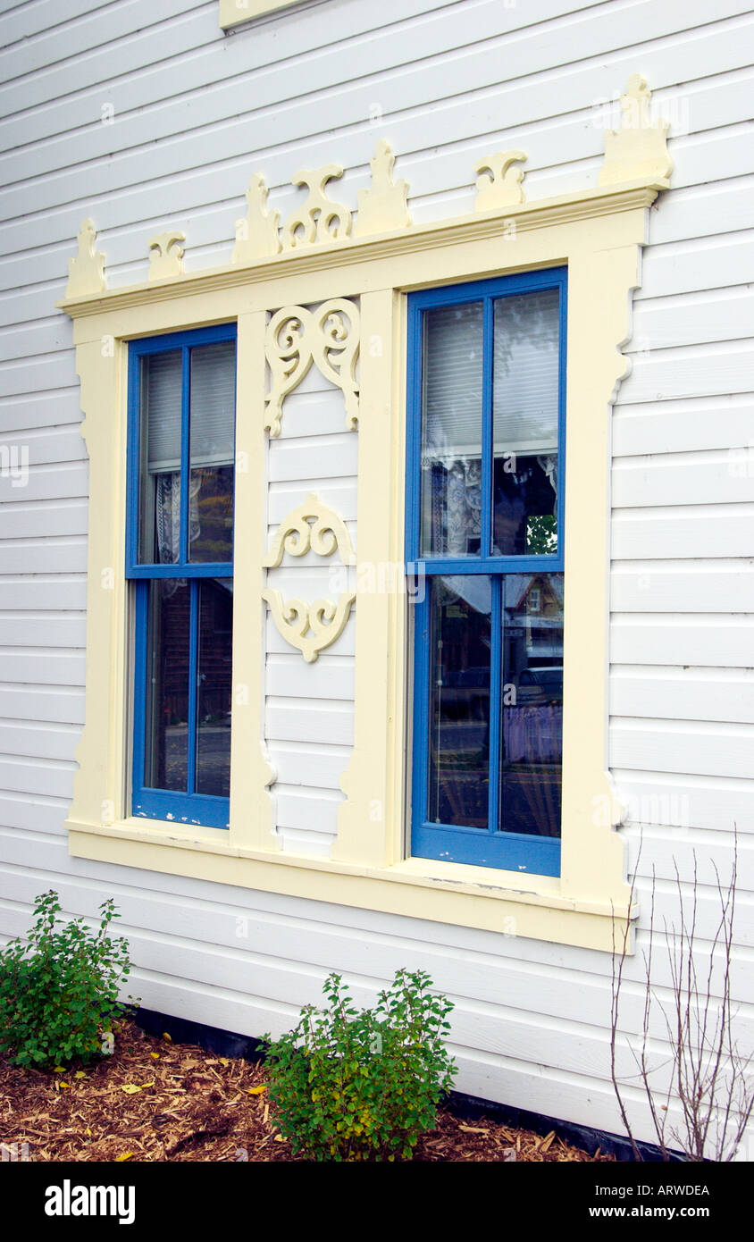 Victorian window architecture in Crested Butte Colorado USA Stock Photo ...