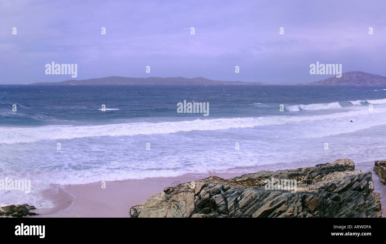 Sound of Taransay Isle of Harris island Outer Hebrides Scotland UK ...