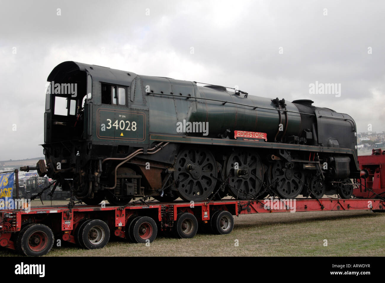 A steam locomotive on display at a steam and country fair Stock Photo ...