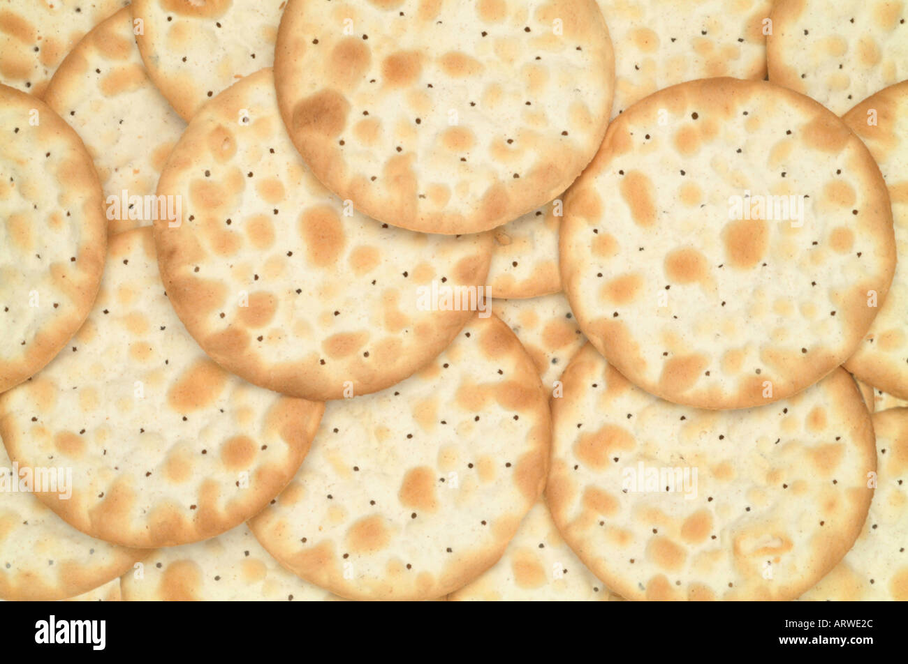 Water biscuit cookie snack accompaniment to cheese Stock Photo - Alamy