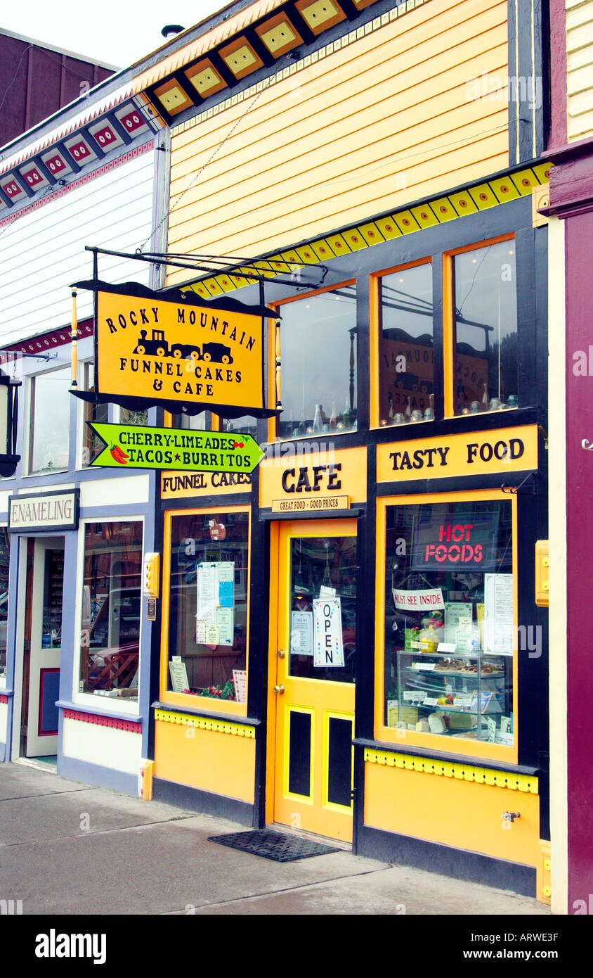 Main street store front in historic Silverton Colorado USA Stock Photo ...