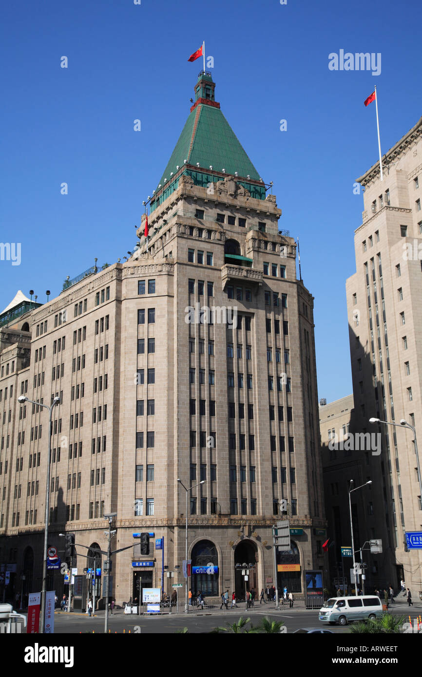 The Peace Hotel The Bund Shanghai China Stock Photo - Alamy