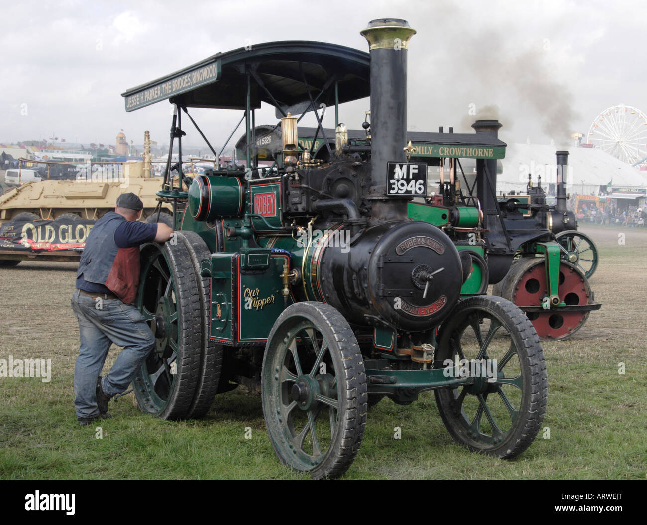 Steam engine at a steam and country fair Stock Photo - Alamy