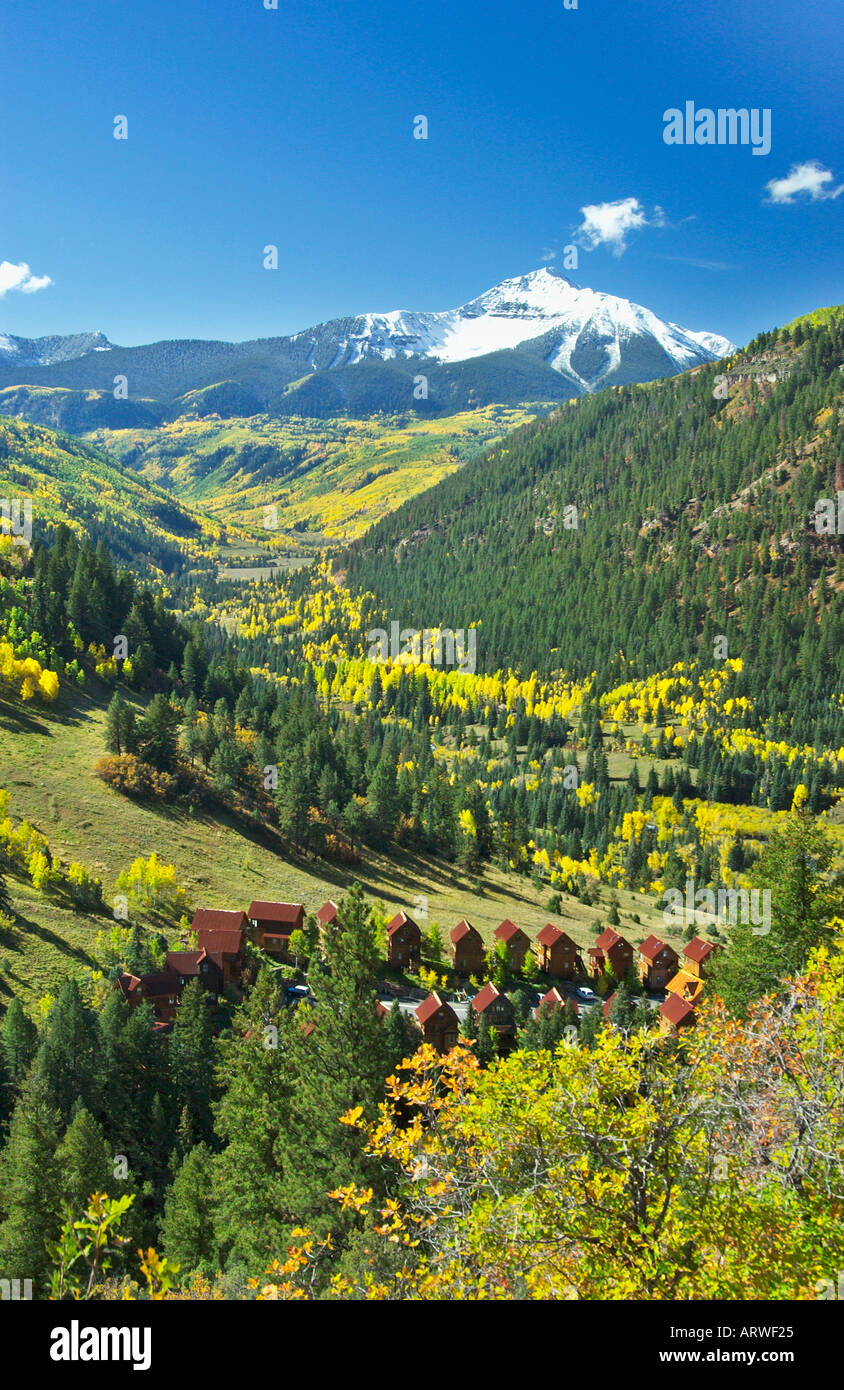 Fall foliage and Wilson Peak near Telluride Colorado USA Stock Photo ...