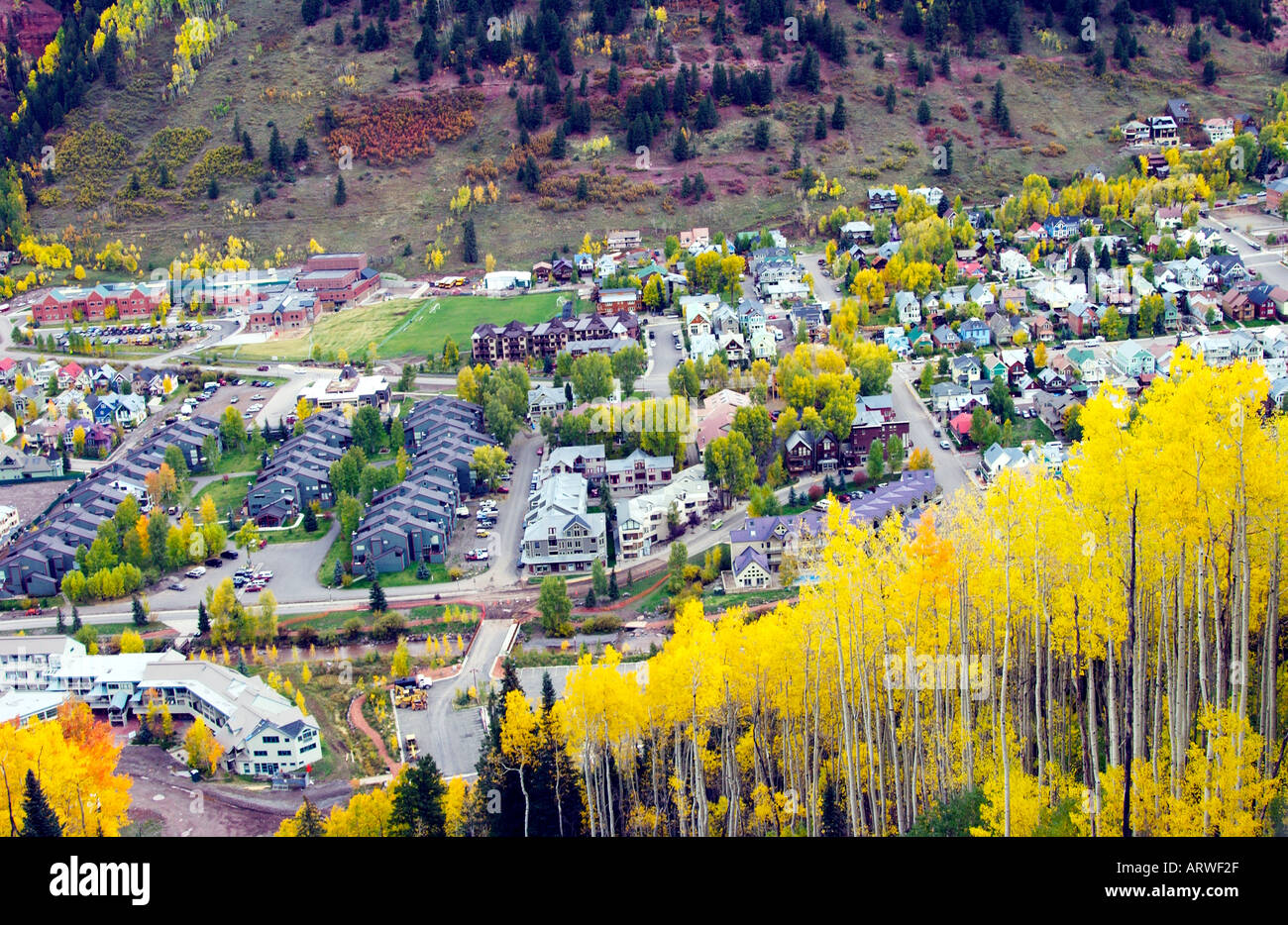 Aerial view telluride colorado usa hi-res stock photography and images ...