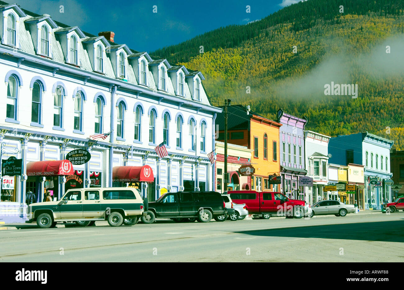 Main street in historic Silverton Colorado USA Stock Photo - Alamy