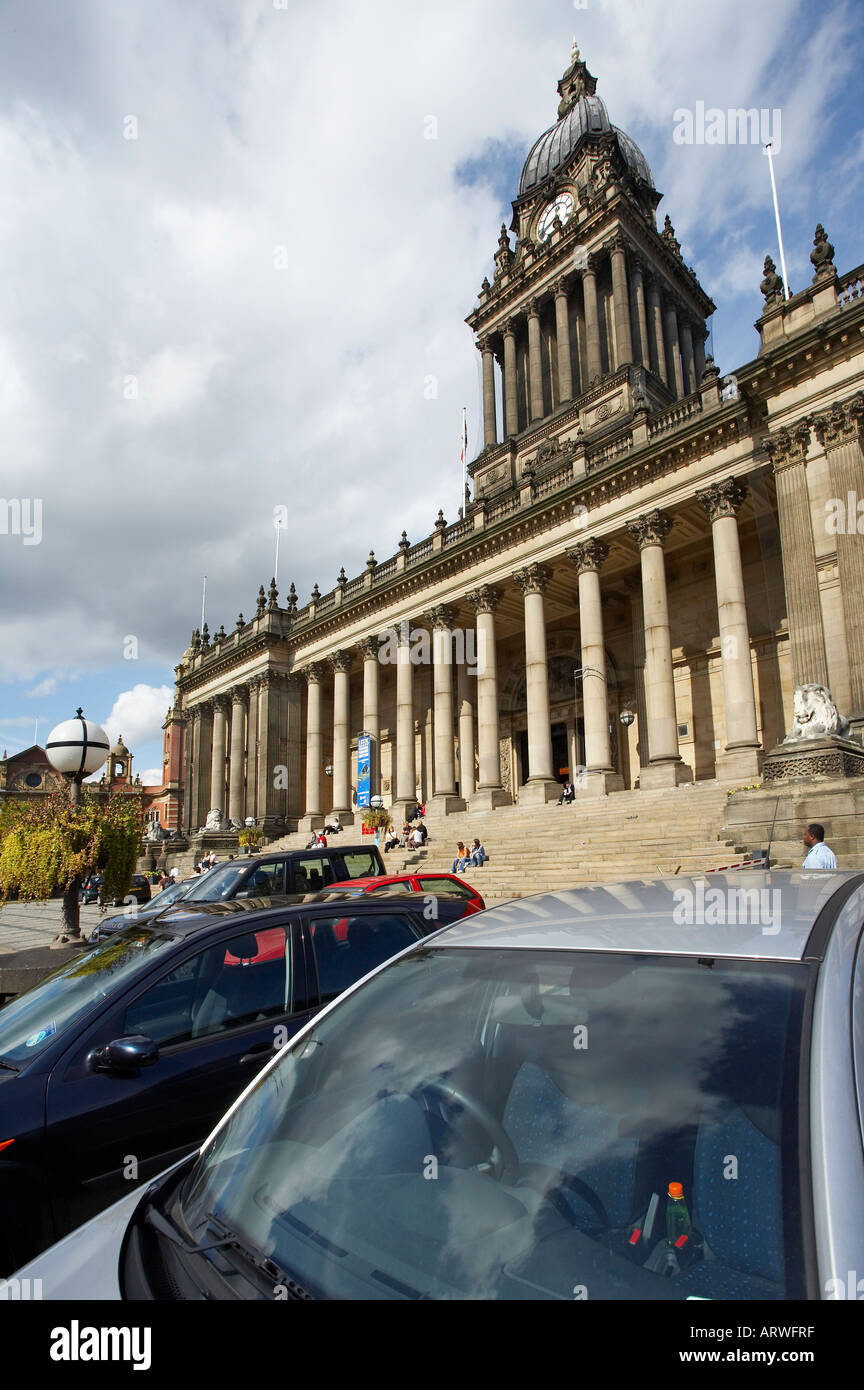 Leeds Town Hall Headrow Leeds City Centre West Yorkshire England Stock ...