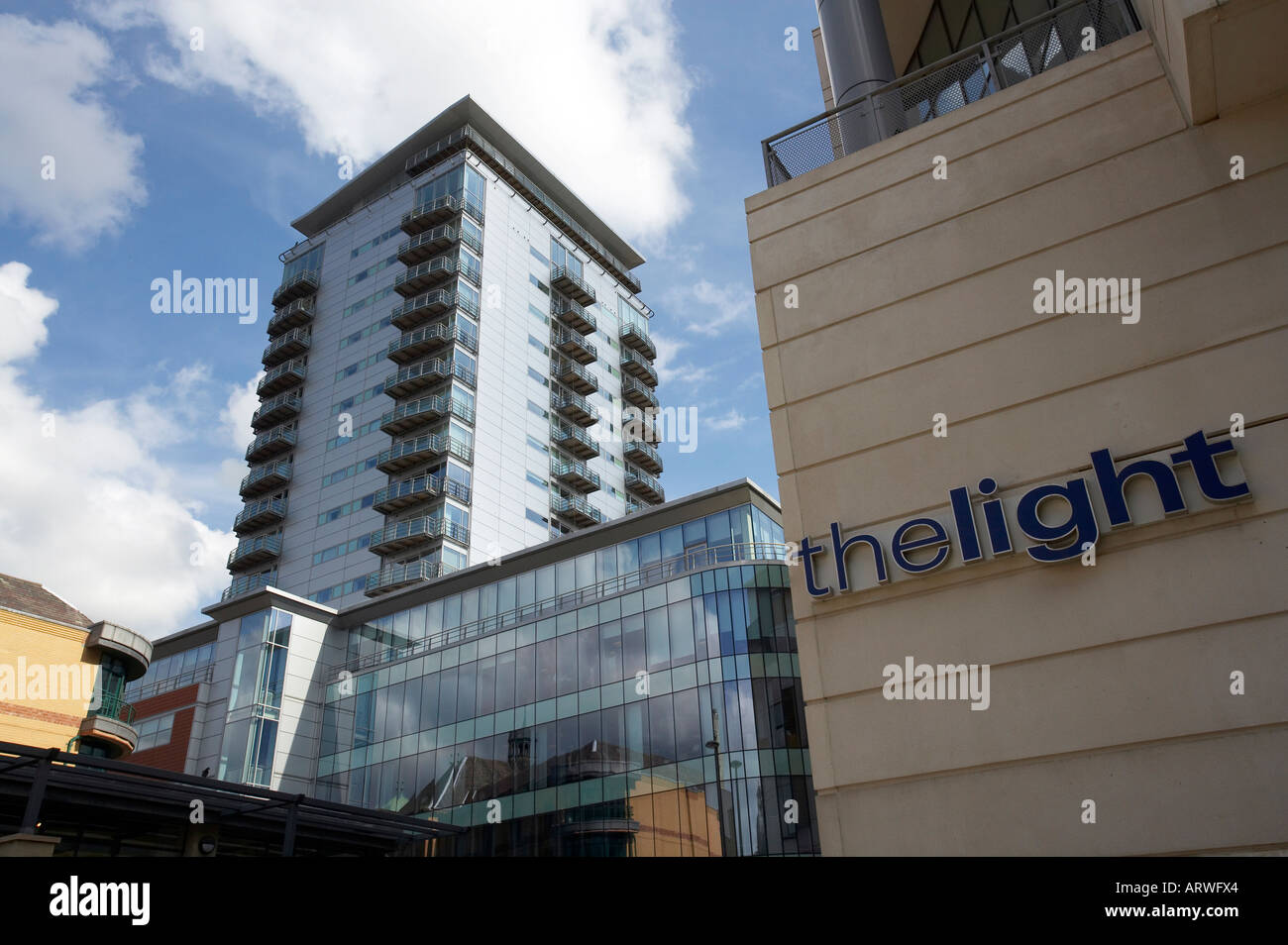 Apartment block Leeds City Centre West Yorkshire England Stock Photo ...