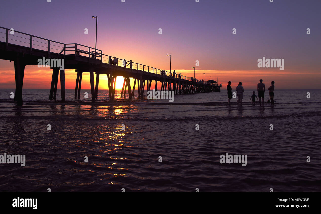 Sunset at Henley Jetty Stock Photo - Alamy