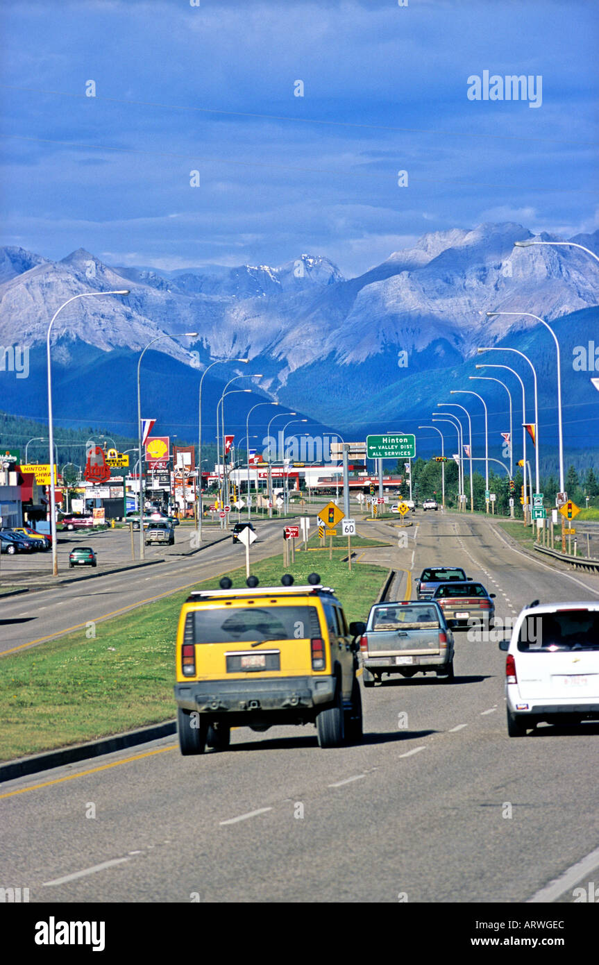 Highway 16 Hinton Alberta Stock Photo - Alamy