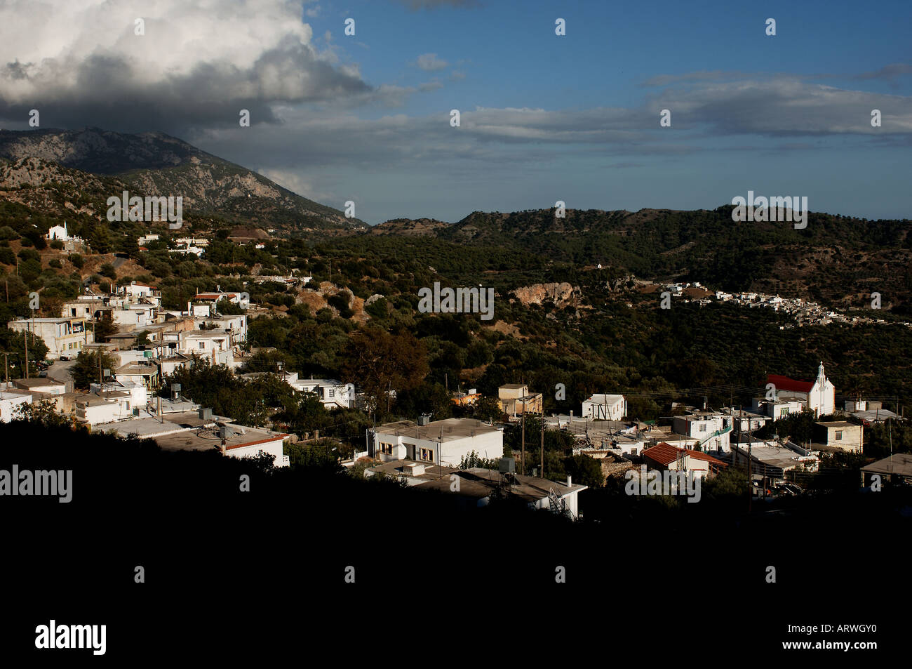 Crete village in the surrounding of Mirtos Stock Photo - Alamy