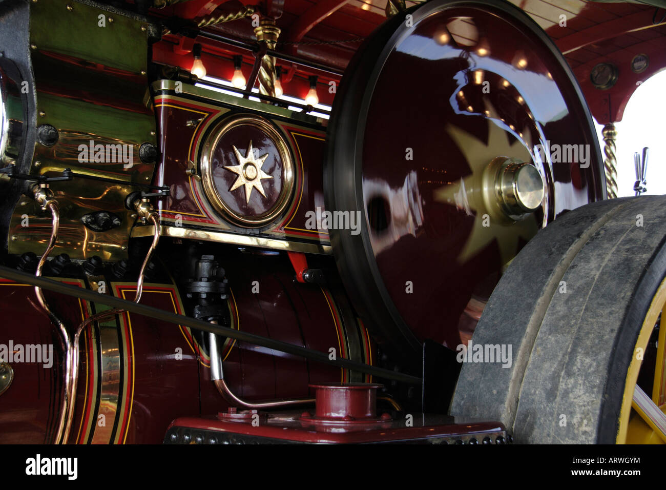 Detail of steam engine Stock Photo - Alamy