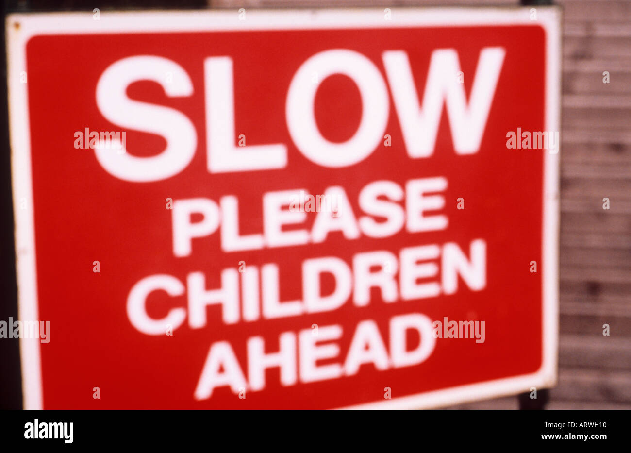 Road sign playground ahead sign hi-res stock photography and images - Alamy
