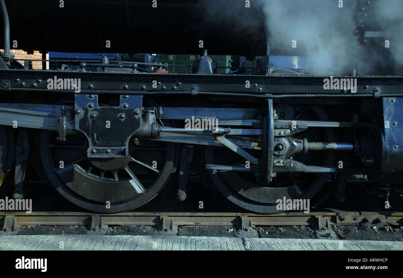 Steam train wheels Stock Photo - Alamy