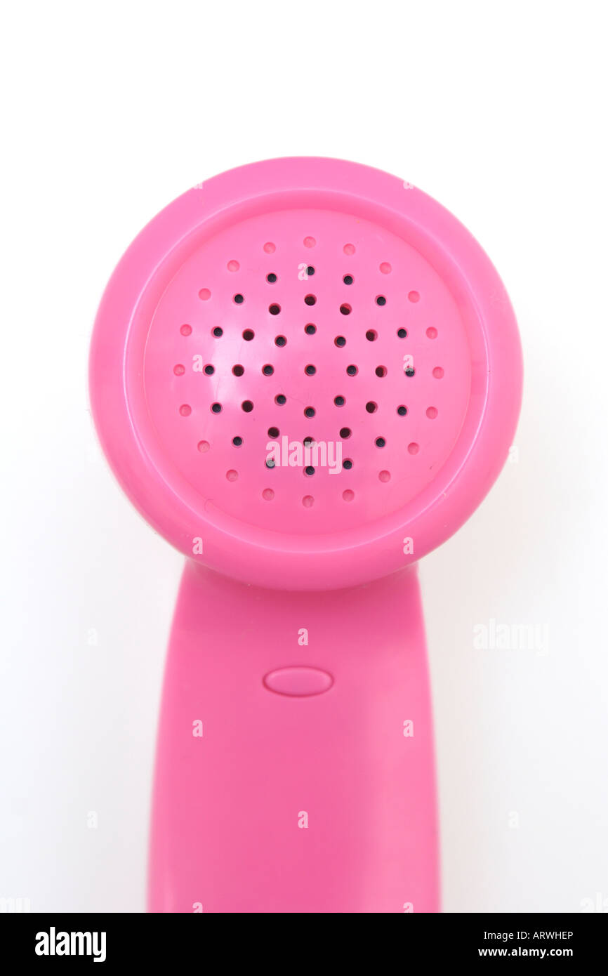 pink telephone receiver Stock Photo - Alamy
