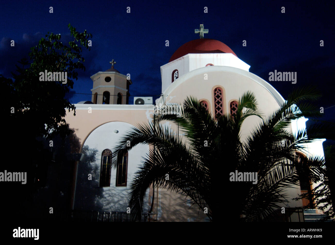 Illuminated greek orthodox church hi-res stock photography and images ...