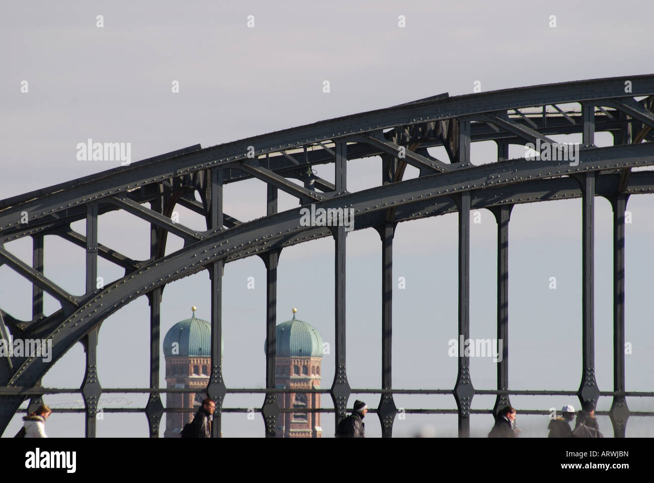 Bridge hacker bruecke munich germany hi-res stock photography and ...
