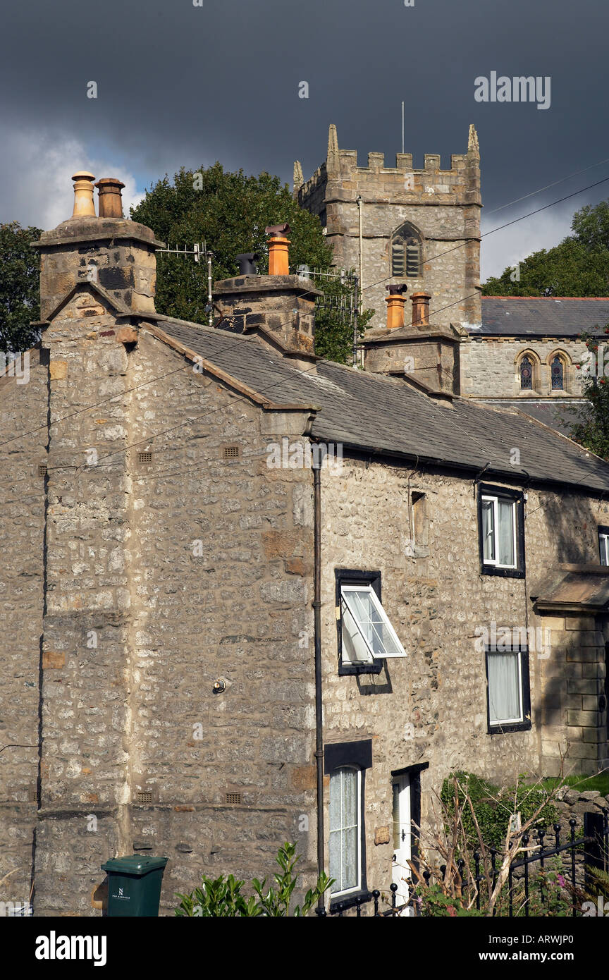 St Marys Parish Church at Ingleton a small town in the Yorkshire Dales ...