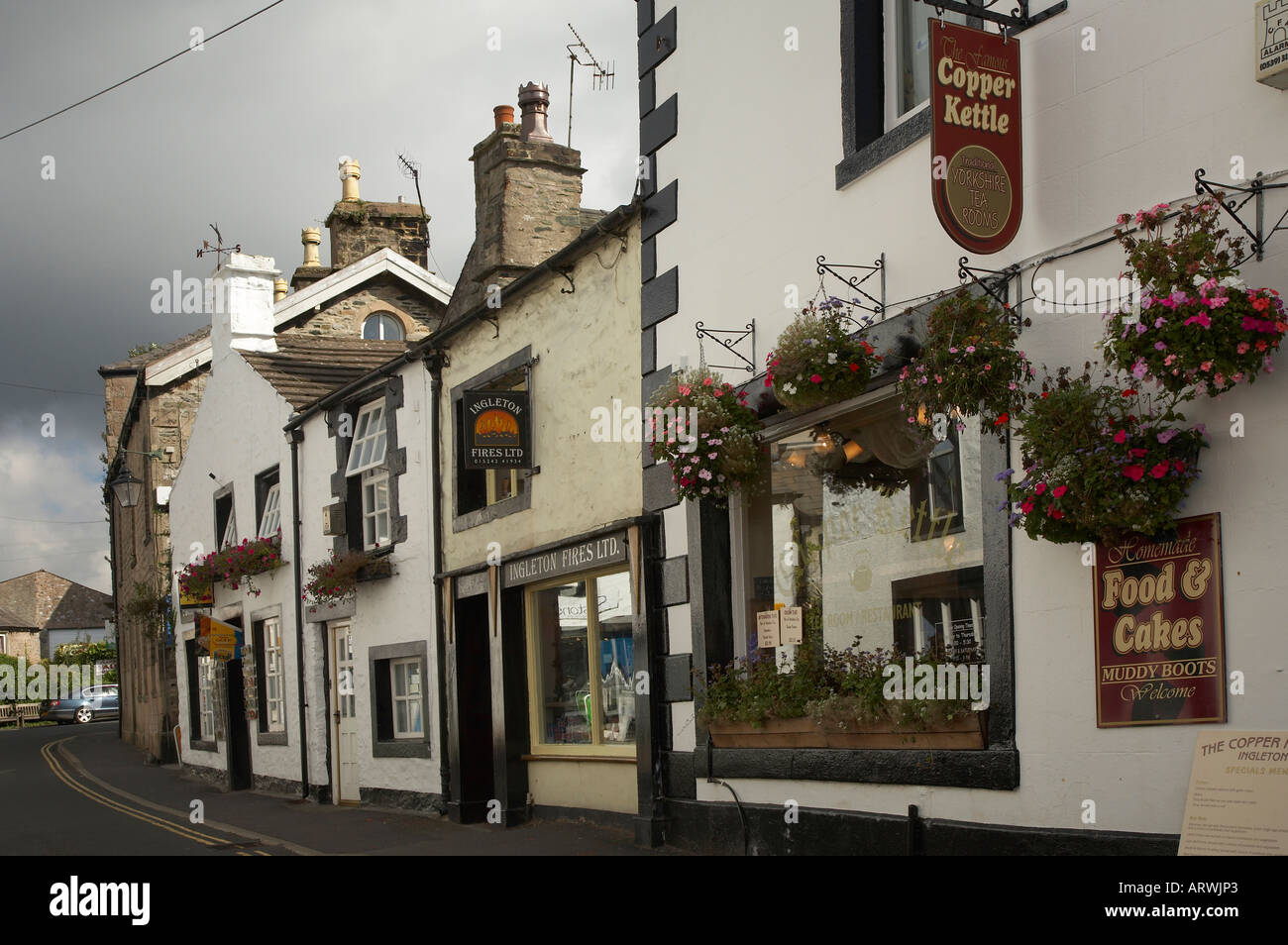 Main Street Ingleton Yorkshire Dales between the three peaks North ...