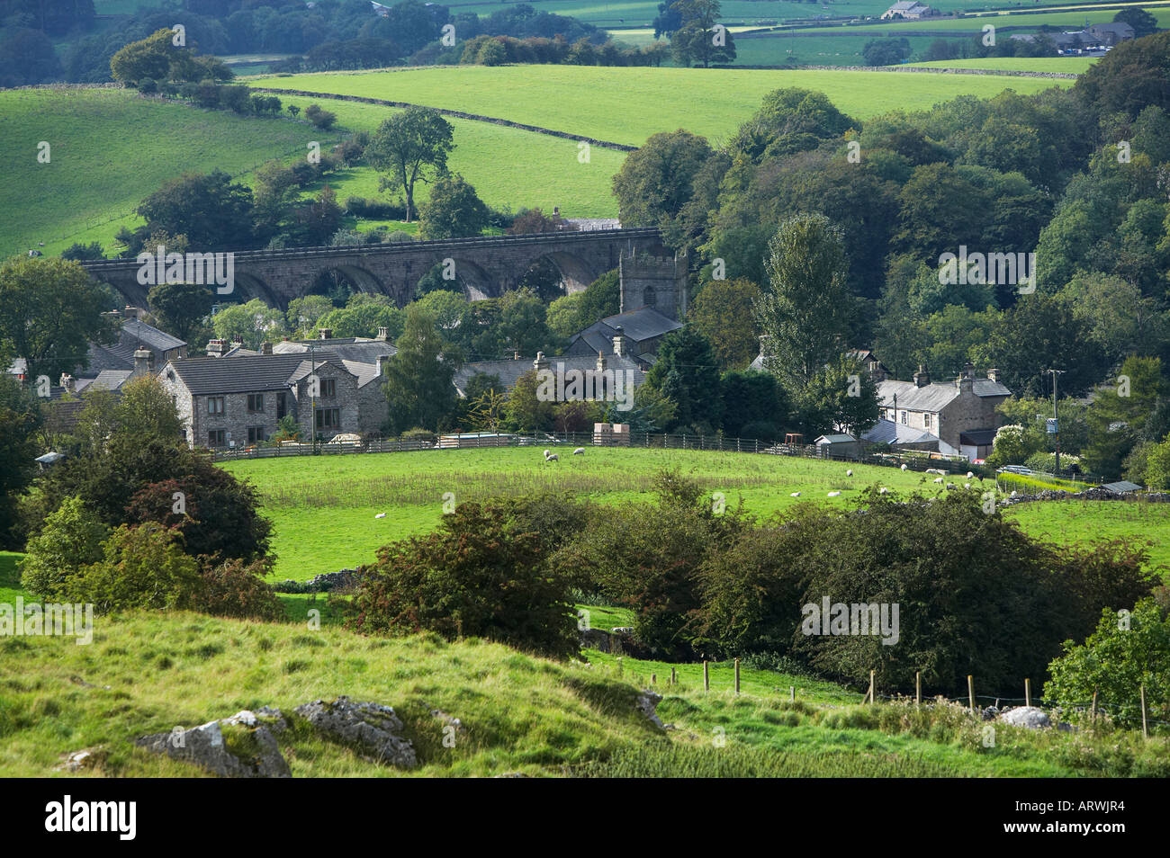 Ingleton a small town in the Yorkshire Dales between the three peaks ...