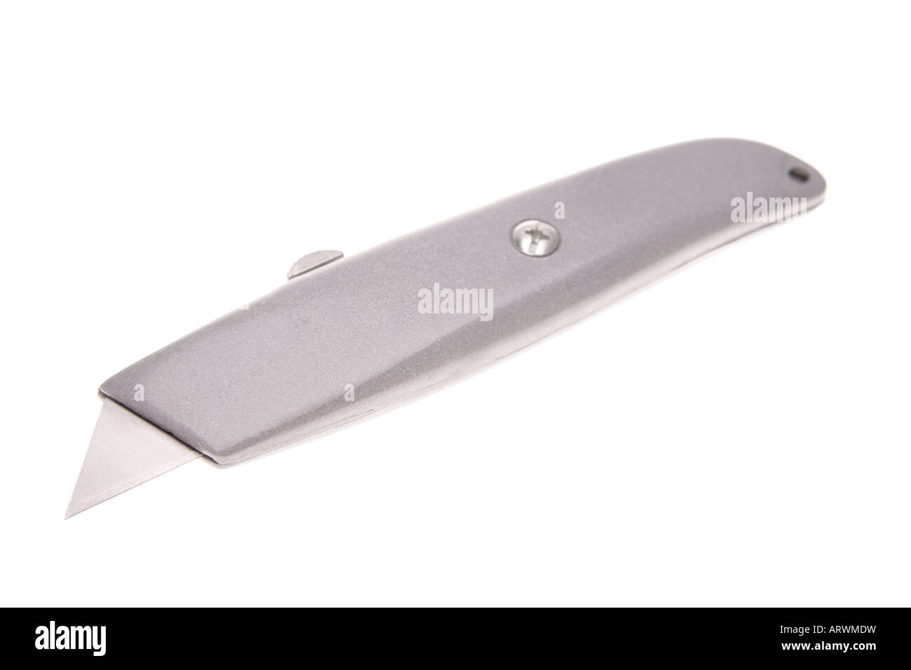 Box cutter knife isolated over white Stock Photo - Alamy