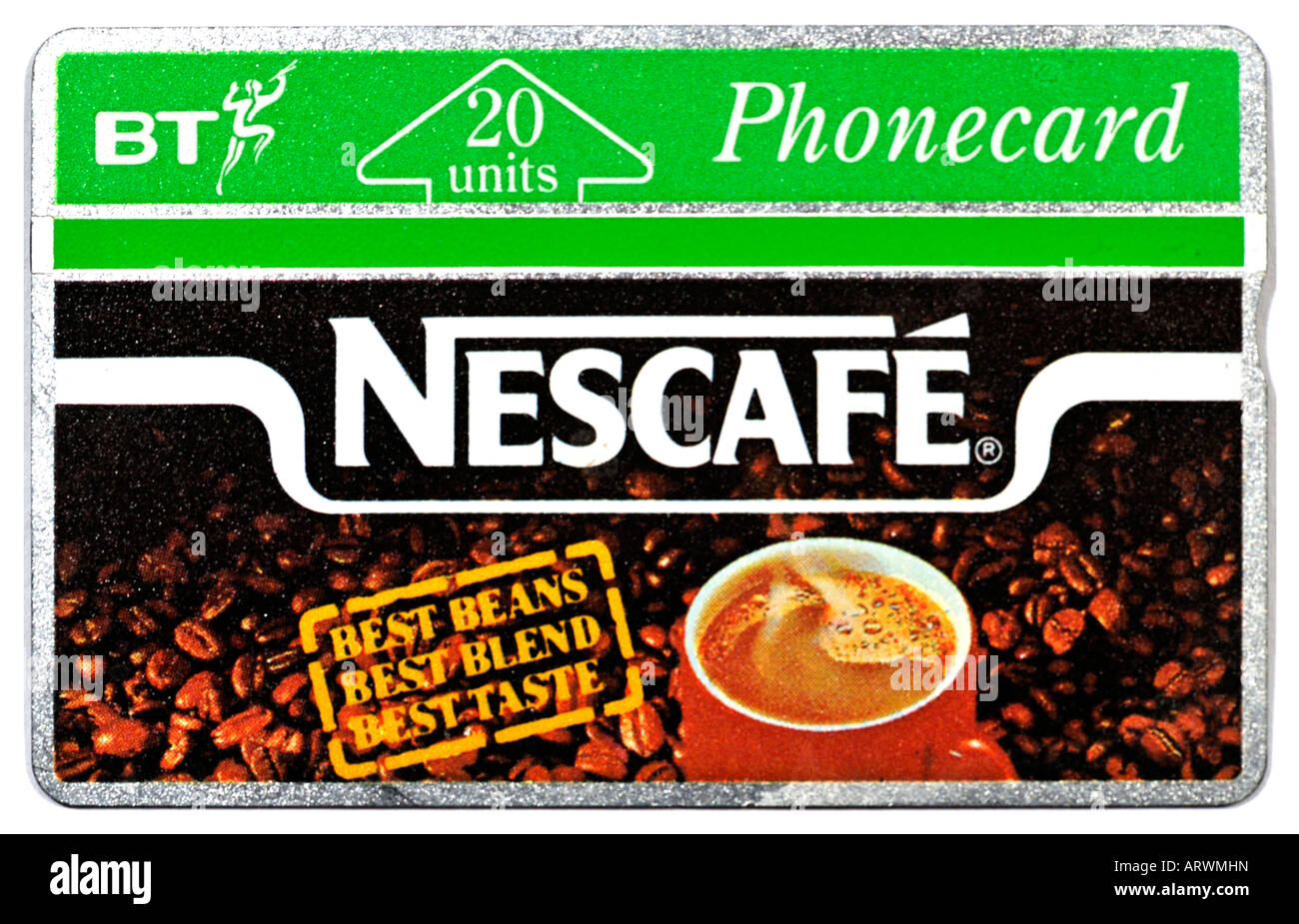 1990s British Telecom BT Phonecard FOR EDITORIAL USE ONLY Stock Photo ...